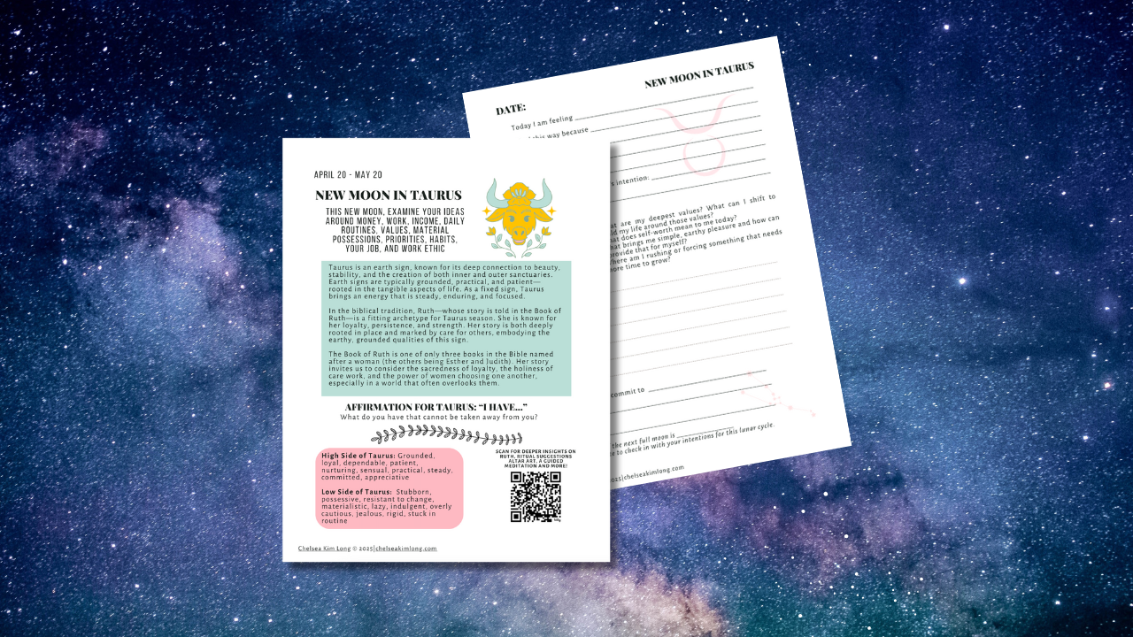 New Moon in Taurus: Ruth, a Loyal Agent of Her Own History and the ...